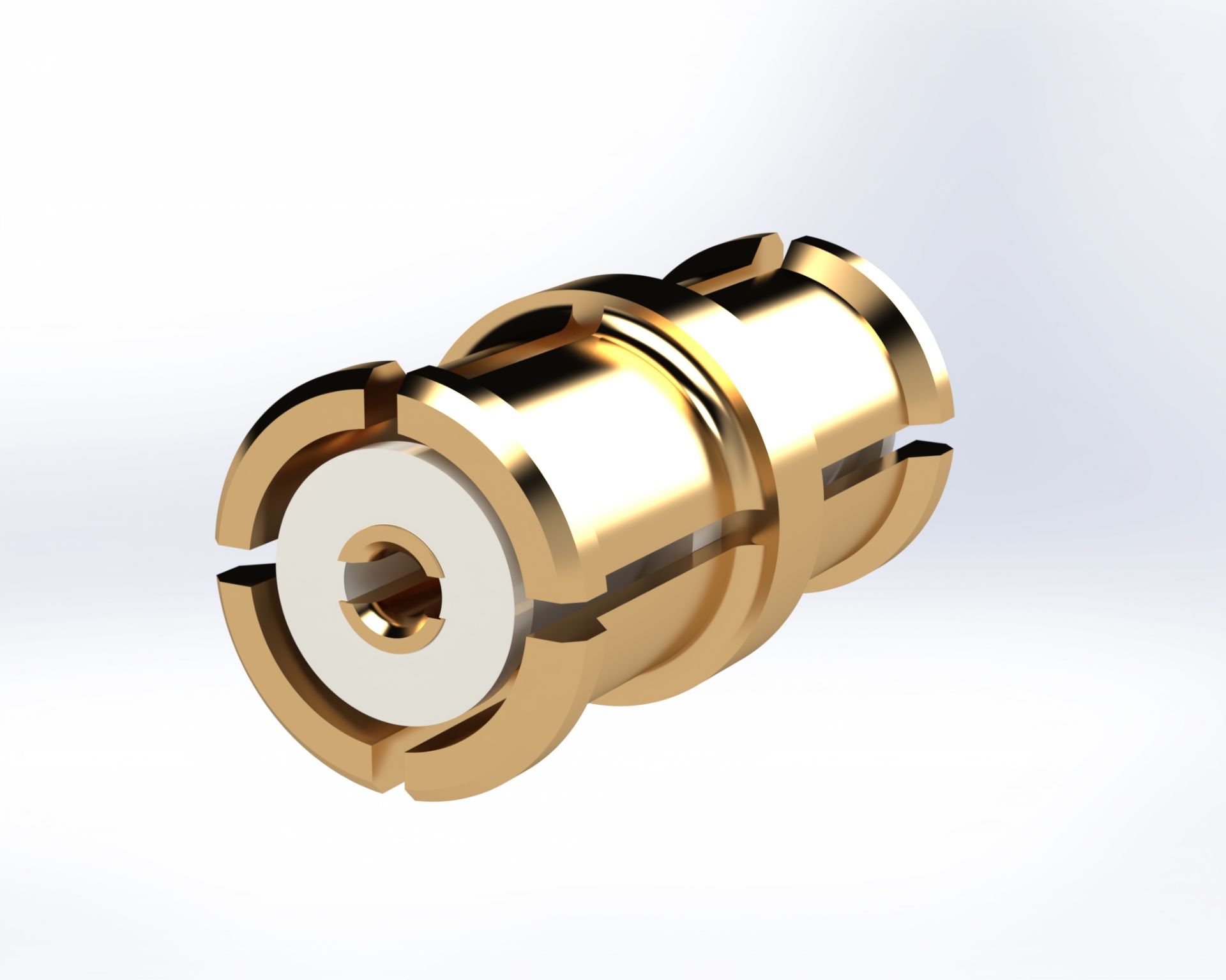 SMP Female to Female Bullet Adapter .254 L | P650-1CC | Amphenol CDI